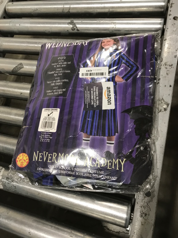 Girls Wednesday Purple Nevermore Academy Uniform Costume - Addams ...