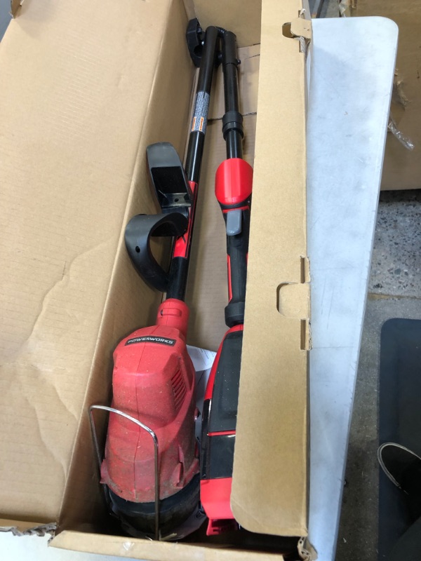 POWERWORKS 40V 15 Inch String Trimmer, Weed Eater Grass Wacker Cordless ...