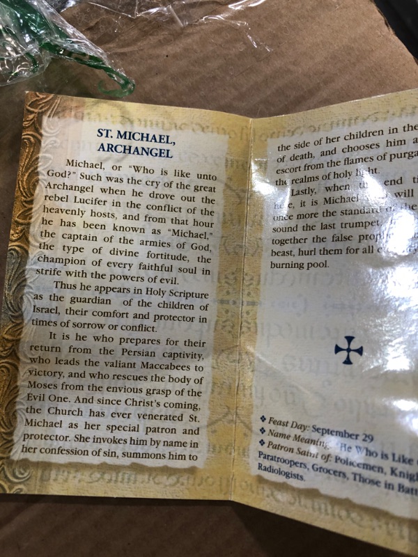 William J. Hirten Deluxe Catholic Holy Card with Traditional Prayers ...