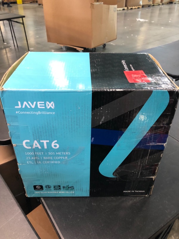 JAVEX 23AWG CAT6 UL in-Wall Rated Bare Copper 600MHz, ETL Listed, UTP ...