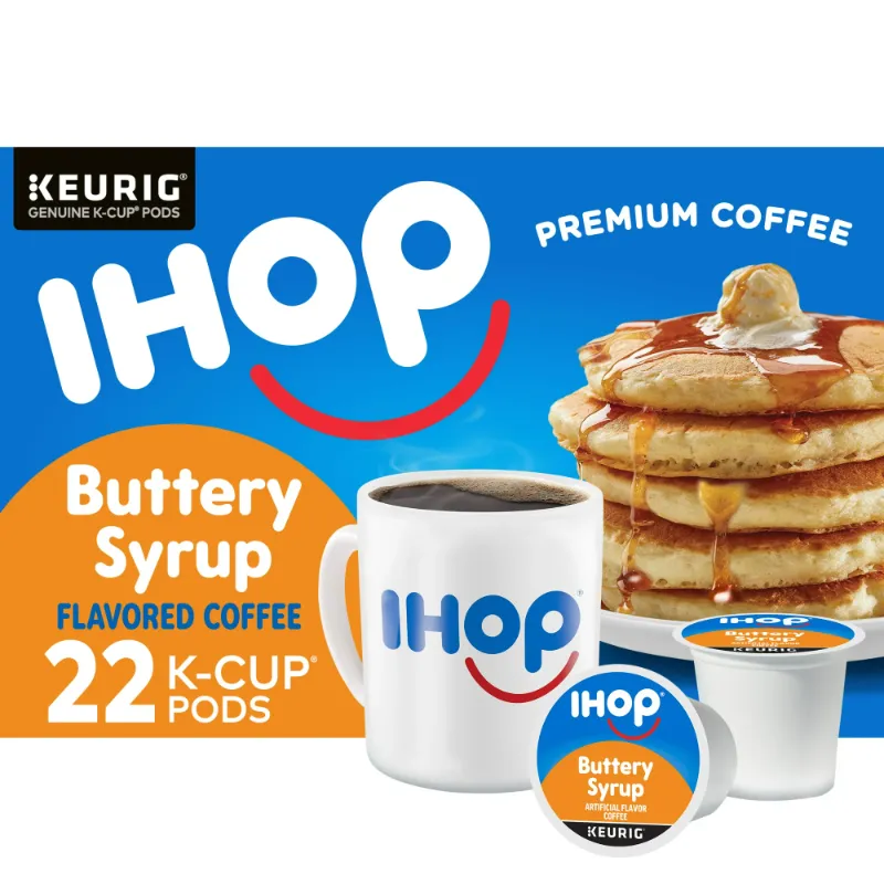 IHOP Buttery Syrup Flavored Keurig K-Cup® Coffee Pods, 22 ct Box for ...