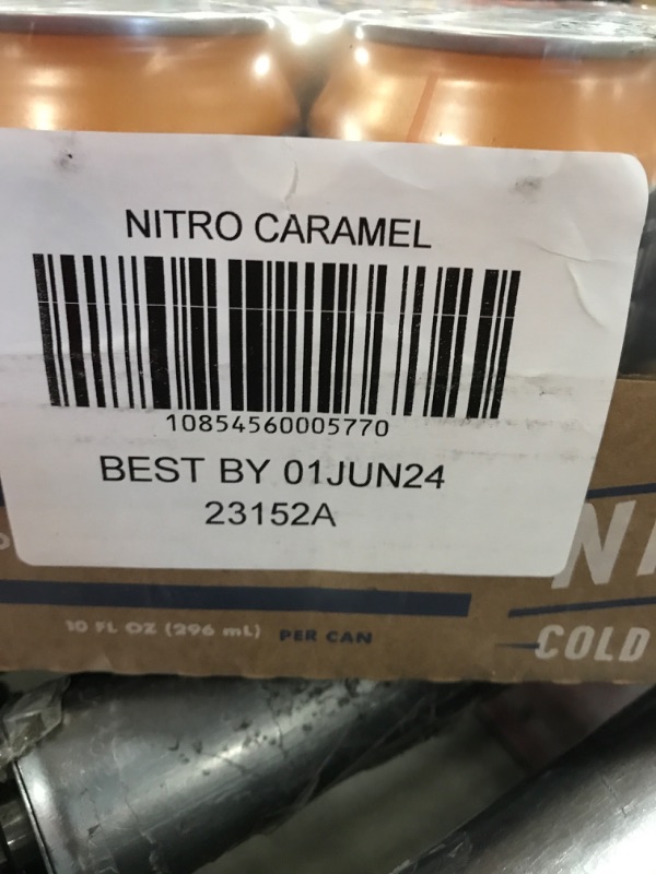 High Brew Coffee, Cold Brew, Nitro Caramel, 10 Fl Oz Can (Pack of 12 ...