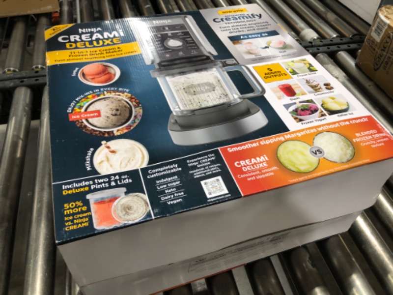 Ninja NC501 CREAMi Deluxe 11-in-1 Ice Cream & Frozen Treat Maker for ...