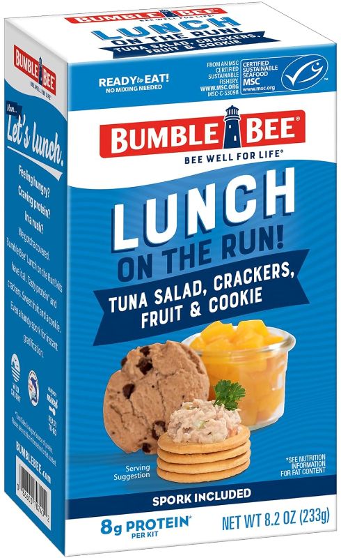 Bumble Bee Lunch On The Run Tuna Salad with Crackers Kit, 8.2 oz (Pack ...