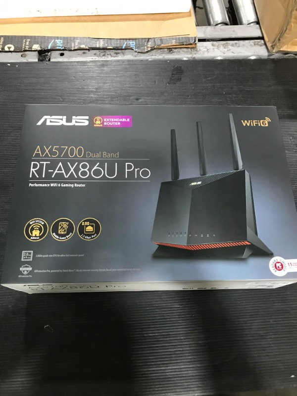 ASUS RT-AX86U Pro (AX5700) Dual Band WiFi 6 Extendable Gaming Router, 2 ...