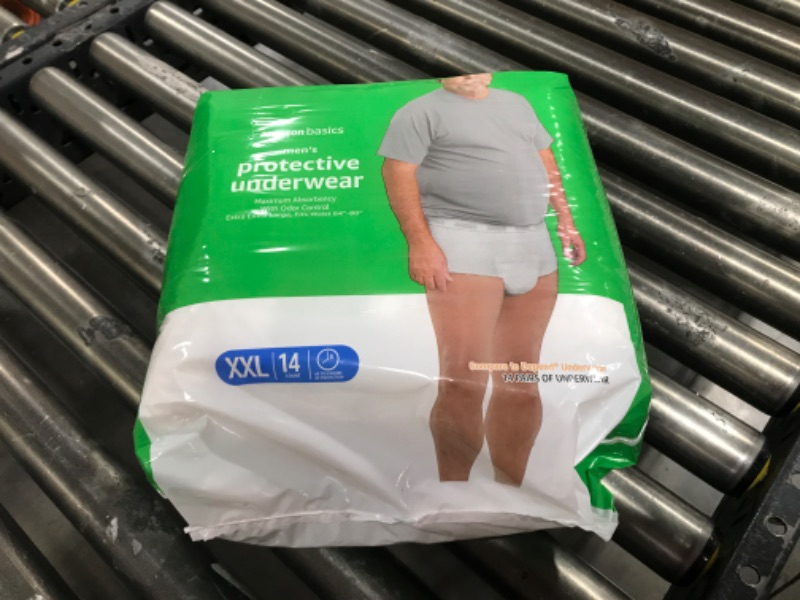 Amazon Basics Incontinence Underwear for Men, Maximum Absorbency, 2X ... Amazon Basics Incontinence Underwear for Men, Maximum Absorbency, 2X ...