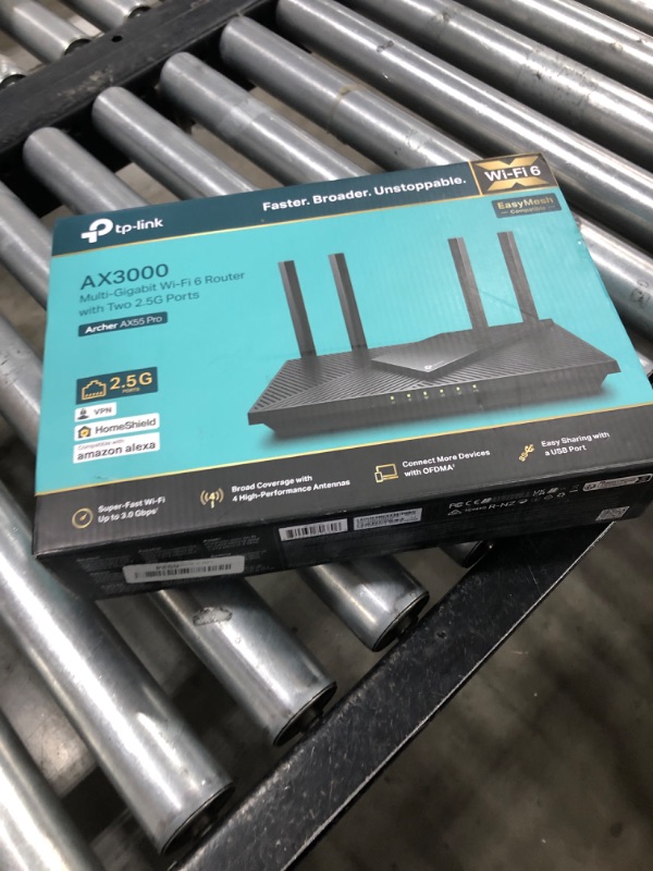 TP-Link AX3000 WiFi 6 Router (Archer AX55 Pro) - Multi Gigabit Wireless Internet Router, 1 x 2.5 ...