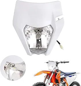 AnXin Dirt Bike LED Headlight,Motorcycle Head Light Kit Universal for ...
