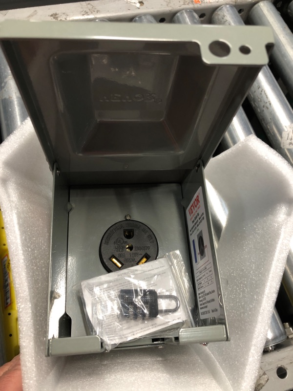 VEVOR RV Power Outlet Box Indoor/Outdoor 50 Amp 125-Volt/250-Volt ...