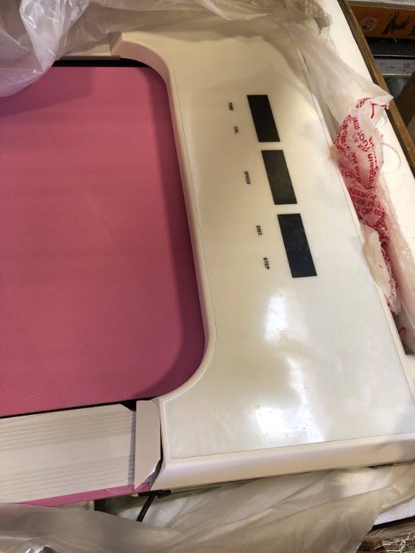 UREVO Pink Walking Pad Treadmill with Incline, 2.5 HP Under Desk ...