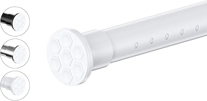 Tension Curtain Rod by MOFAOTU, No Drill Window Curtain Rod, Rust ...