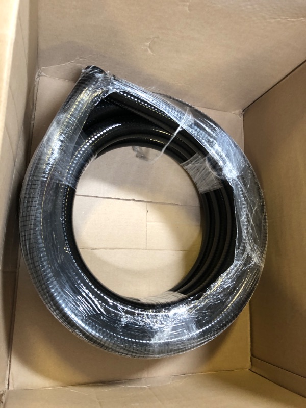 Sealproof Flexible PVC Pipe 1-1/2 Inch Dia Hose 25 FT Length, Black ... Sealproof Flexible PVC Pipe 1-1/2 Inch Dia Hose 25 FT Length, Black ...