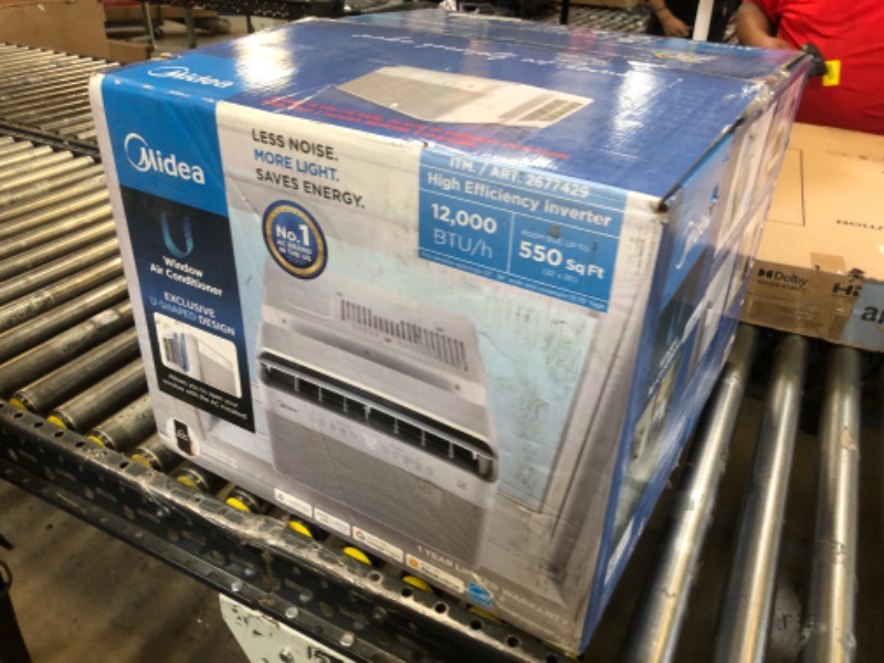 Midea U Shaped 12,000 BTU Smart Inverter Window AC with MShield, Energy ...