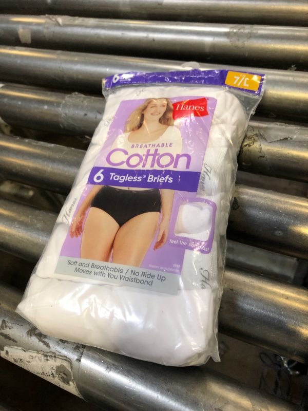 Hanes Womens High Waisted Brief Panties 6 Pack Moisture Wicking
