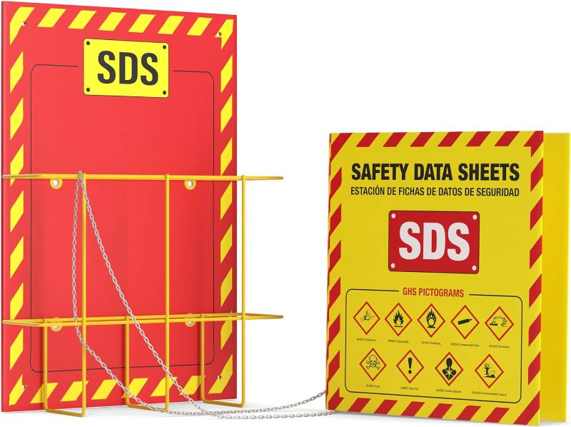 MSDS Wall Station - 3 Inch 3 Ring Material Safety Data Sheet Binder ...