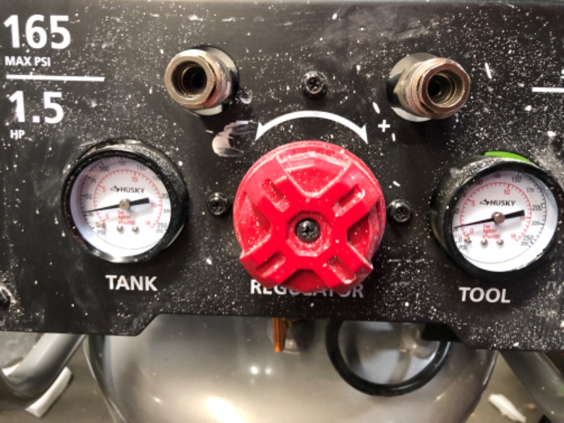 Husky Husky 20 Gal. 165 PSI Vertical Electric Quiet Air Compressor for ...