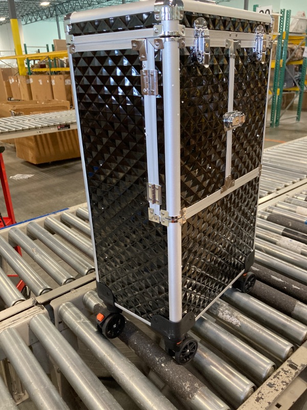 Adazzo Professional Makeup Artist Rolling Train Case Multi-functional ...