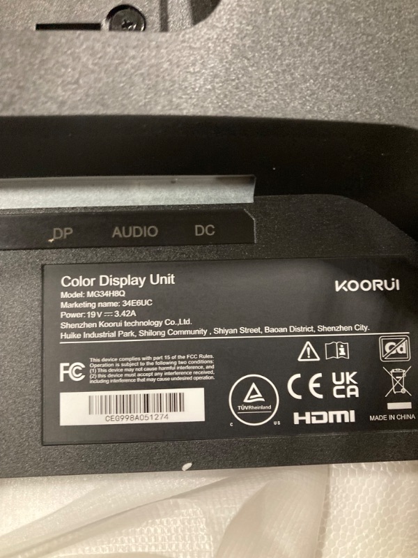 KOORUI 34-inch Ultrawide Curved WQHD 3440×1440 Gaming Monitor, 165Hz ... KOORUI 34-inch Ultrawide Curved WQHD 3440×1440 Gaming Monitor, 165Hz ...