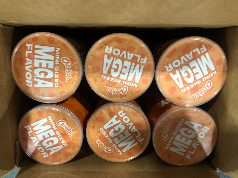 Cheetos Cheddar Minis Take-Home Canister Straight Pack (6 Count) for ...