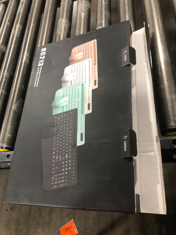 Wireless Keyboard And Mouse Combo Full Sized Ergonomic Keyboard With