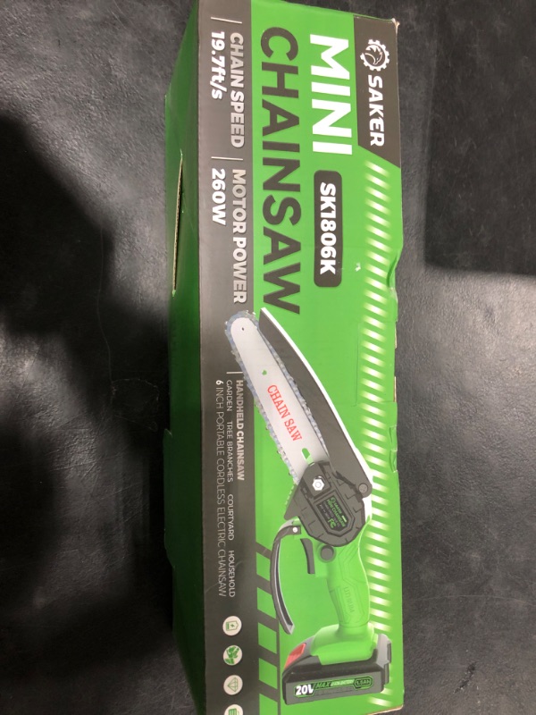 Saker Mini Chainsaw|6 Inch Chainsaw[2025 Upgraded]|Mini Cordless ...