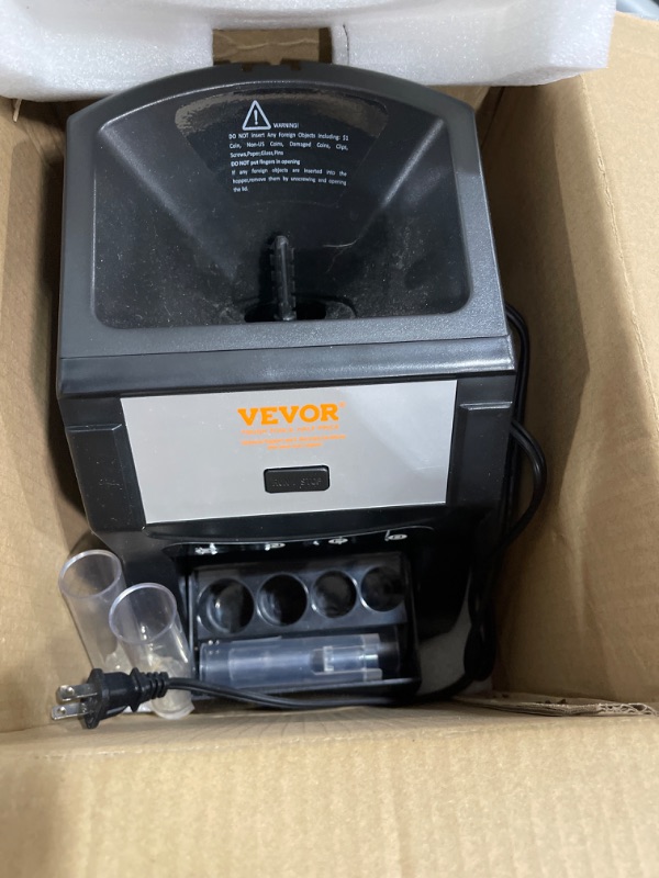 VEVOR Coin sorter organizer for USD coins, ratings 1¢, 5¢, 10¢, 25 ...