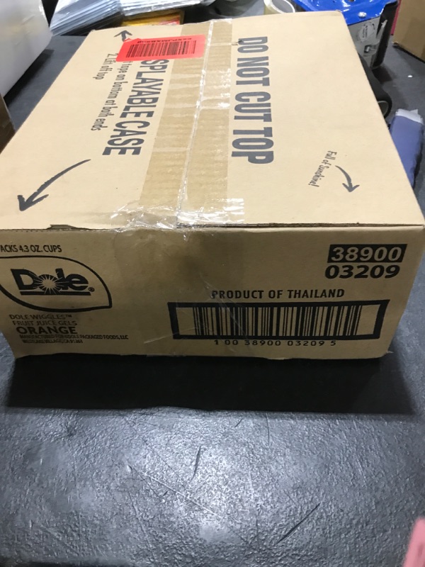 6 PACK Dole Wiggles No Sugar Added Orange Fruit Juice Gels Snacks, 4 ...