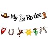 My 1st Rodeo Cowboy Banner Western Cowboy Party Decorations for Boys ...