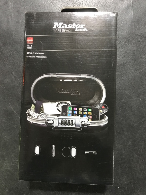 Master Lock Portable Small Lock Box, Set Your Own Combination Lock ...