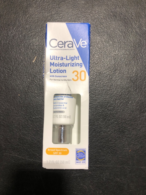 CeraVe Ultra-Light Face Lotion Moisturizer with Sunscreen - SPF 30 – 1 ...