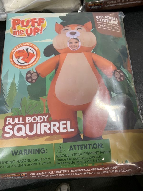 Spooktacular Creations Kids Halloween Inflatable Costumes, Squirrel ...