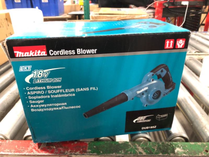Makita DUB185Z Cordless Handheld Leaf Blower Powered by 18V LXT Li-Ion ...