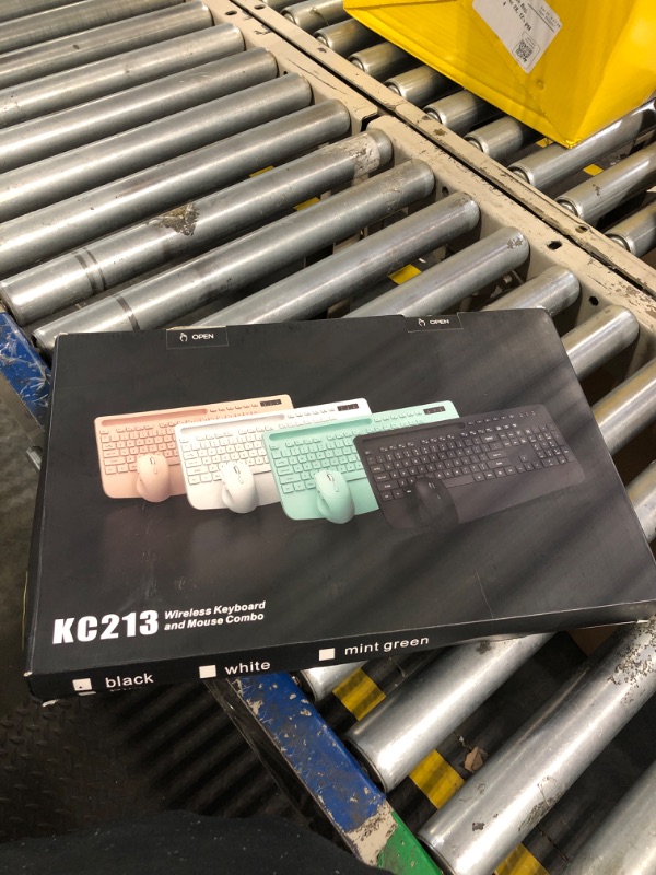 Wireless Keyboard And Mouse Combo Full Sized Ergonomic Keyboard With