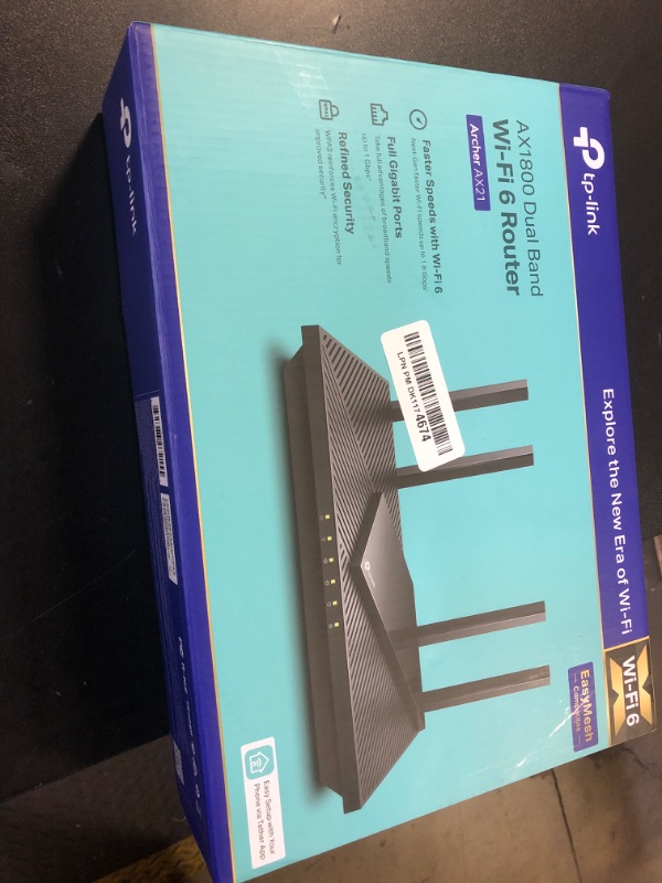 TP-Link AX1800 WiFi 6 Router V4 (Archer AX21) – Dual Band Wireless ...
