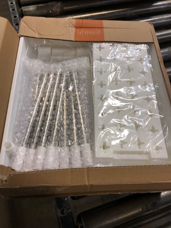 Lifewit Plastic Stackable Storage Baskets, 4 Tier Stacking Bins for ...