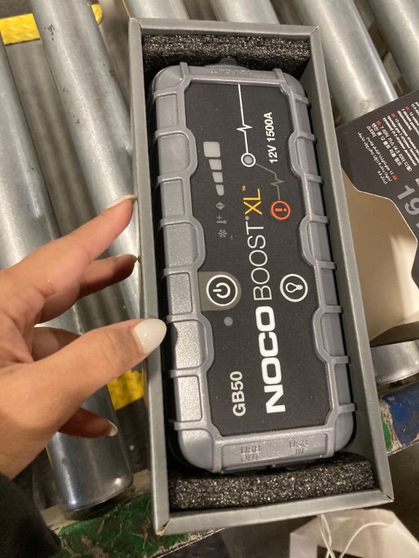 NOCO Boost XL GB50 1500 Amp 12-Volt UltraSafe Lithium Jump Starter Box, Car Battery Booster Pack ...