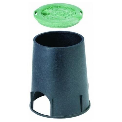 6 in. Round Valve Box and Cover, Black Box, Green ICV Cover for sale ...