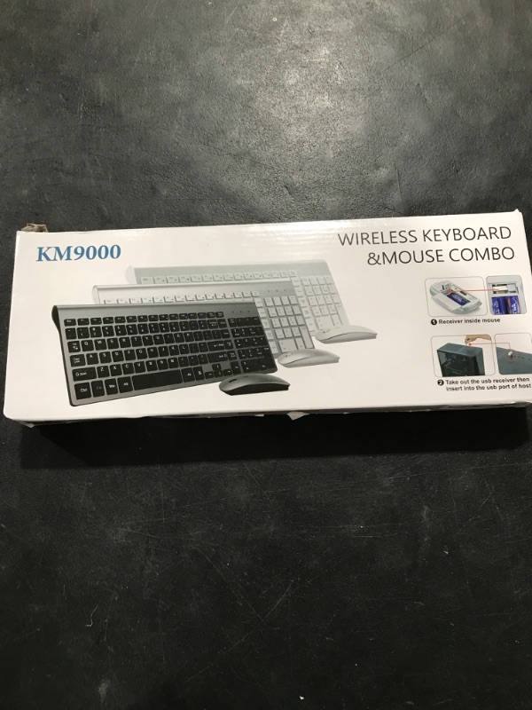 Wireless Keyboard and Mouse Ultra Slim Combo, TopMate 2.4G Silent ...