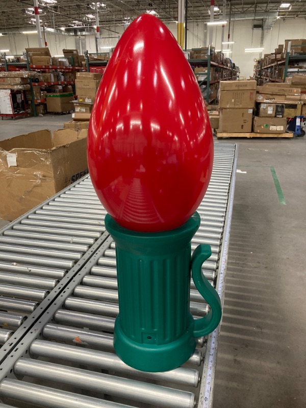 HOME ACCENTS HOLIDAY 3FT BATTERY OPERATED LED JUMBO BULB, INDOOR ...