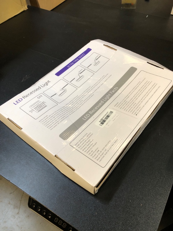 SAYHON 11 inch Ultra-Thin Square Recessed Lighting with Junction Box ...