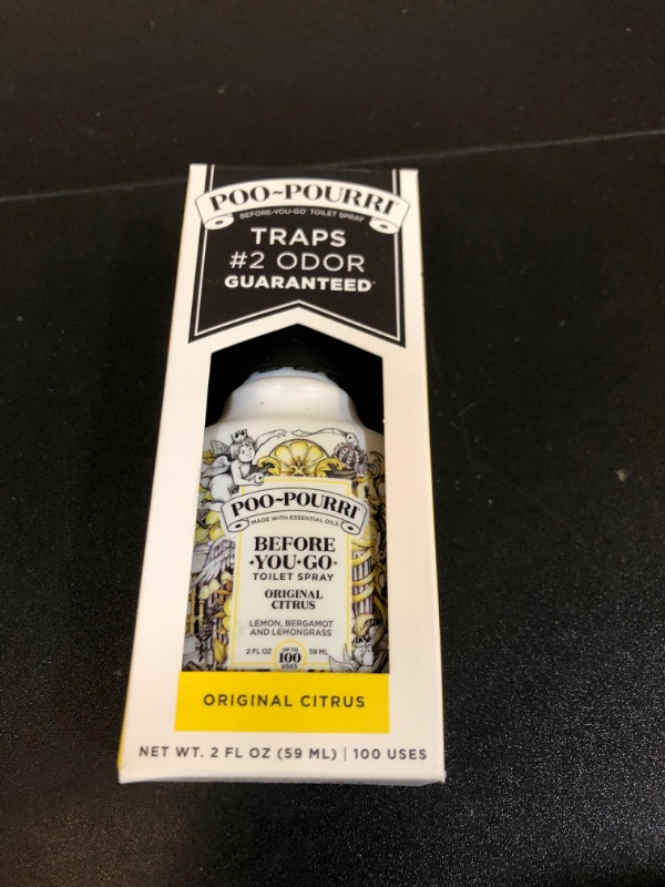 Poo-Pourri Before-You-Go Toilet Spray Bottle, Original Citrus Scent, 2 ...