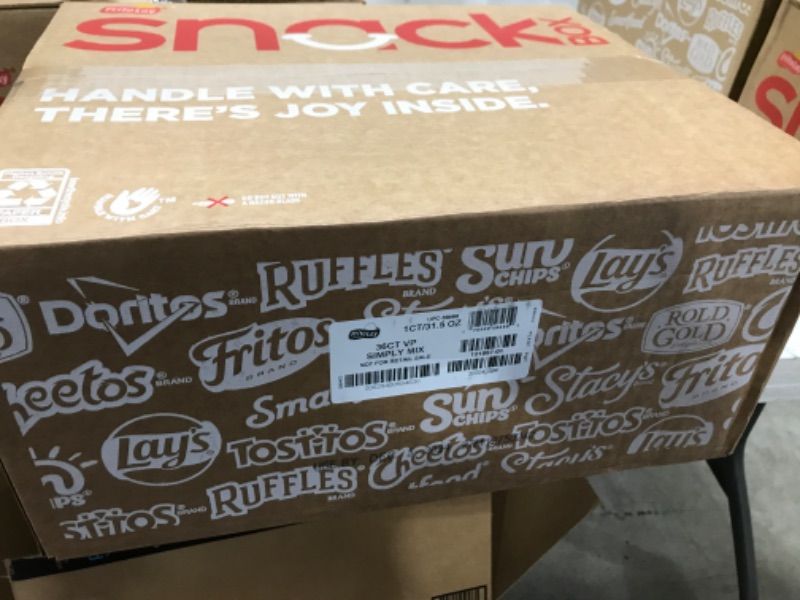 Frito-Lay Simply Brand Snacks Variety Pack 1 Oz Bags 36 Count Exp 12/03 ...