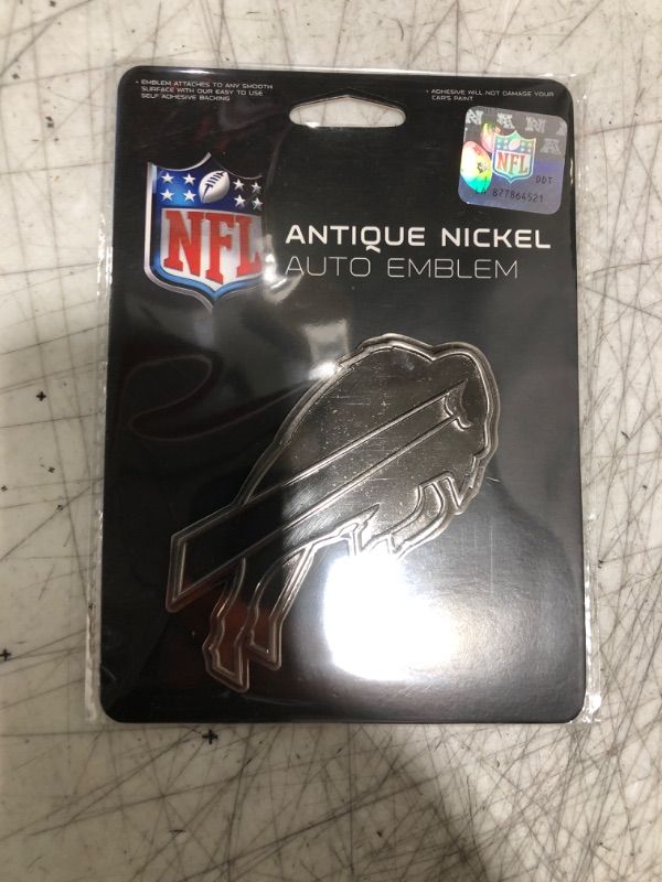 Rico Industries NFL Football Standard Oval Antique Nickel Auto Emblem ...