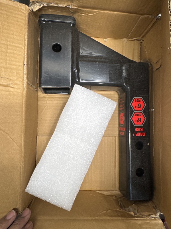 TOPTOW Trailer Hitch Extender Adapter with 6-inch Riser/Drop, 2 ...