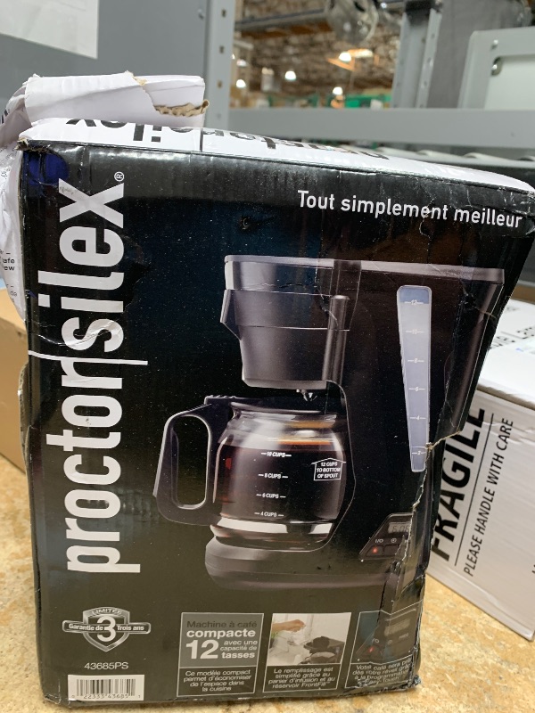 Proctor Silex FrontFill Drip Coffee Maker, Digital & Programmable, 12 ...