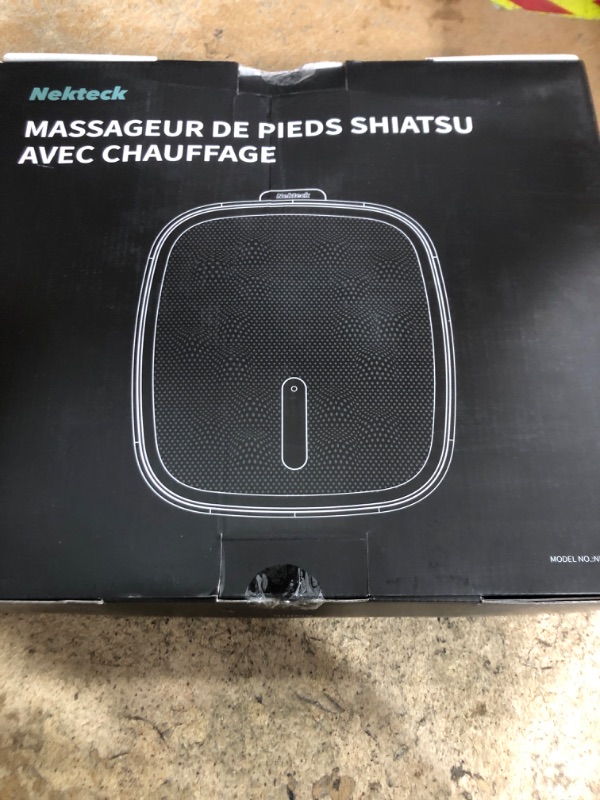 Nekteck Shiatsu Foot Massager With Heat Electric Kneading Feet Massage