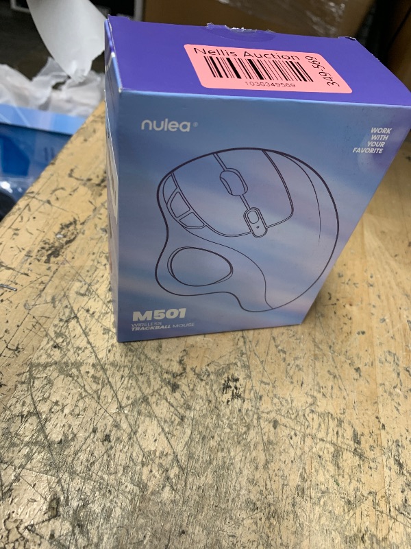 Nulea M501 Wireless Trackball Mouse, Rechargeable Ergonomic, Easy Thumb ...