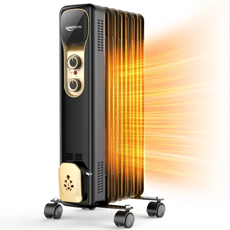 Keenstone Oil Filled Radiator Heater, 1500W Portable Electric Space ...