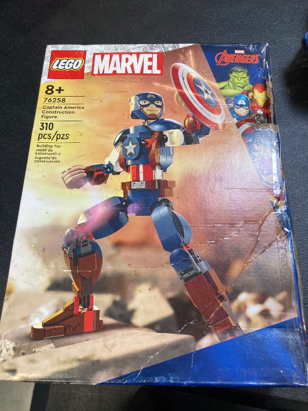 LEGO Marvel Captain America Construction Figure 76258 Buildable Marvel ...