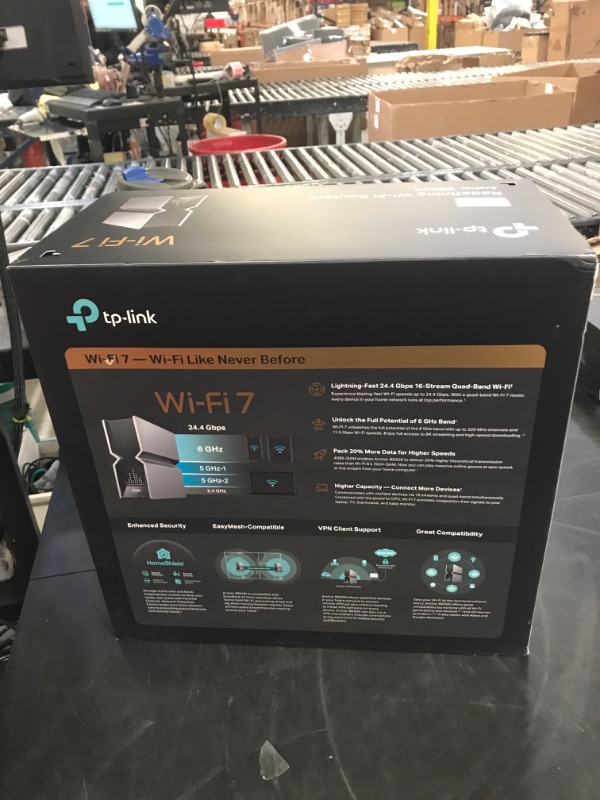 TP-Link Archer BE24000 Quad-Band WiFi 7 Router (Archer BE900) with Dual ... TP-Link Archer BE24000 Quad-Band WiFi 7 Router (Archer BE900) with Dual ...